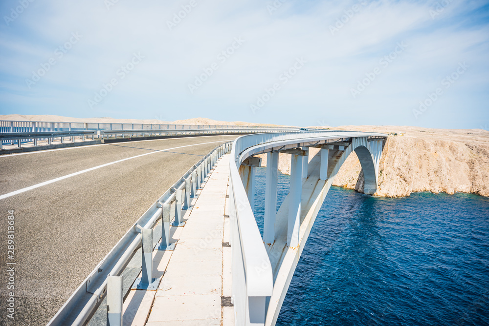 Pag Bridge - Paski bridge that connects the island of Pag to the ...