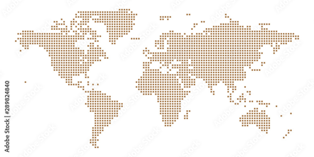 Square Map Of The World - United States Map