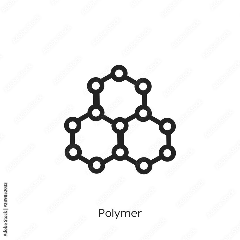 polymer icon. polymer icon vector. Linear style sign for mobile concept ...