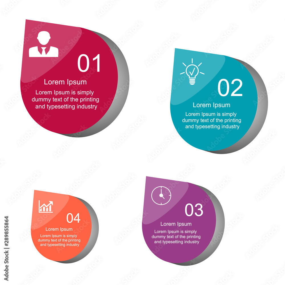 Business data visualization, infographics. Scheme of the process of ...