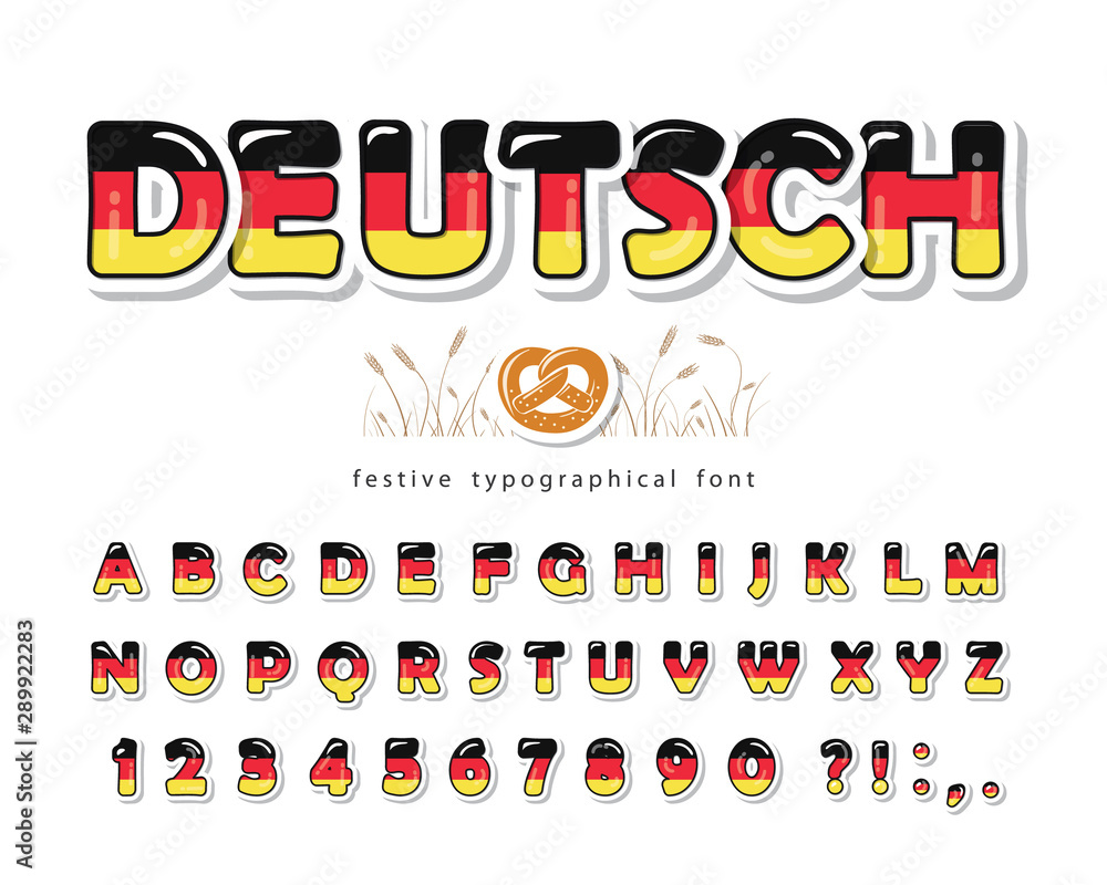 German Font Alphabet