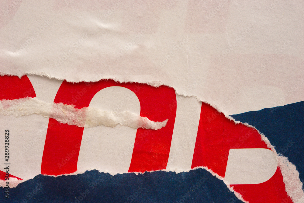 Old ripped torn posters grunge texture background creased crumpled ...