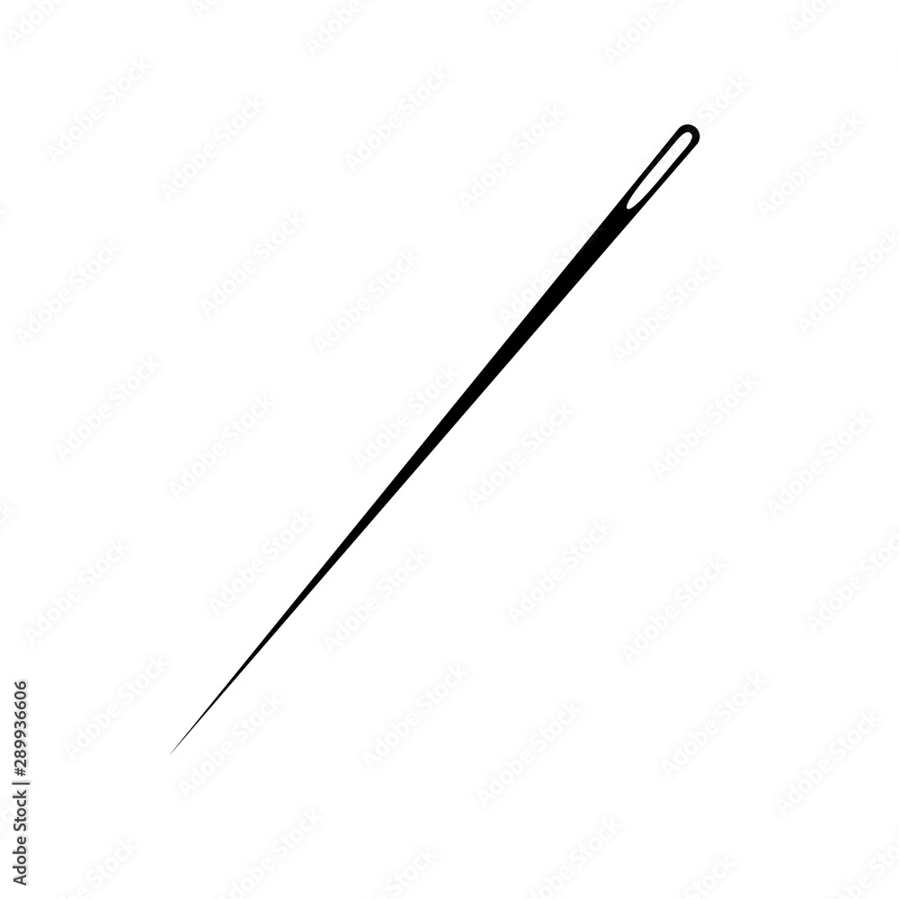 Sewing Needle vector icon. Thread vector sew tailor logo. isolated ...