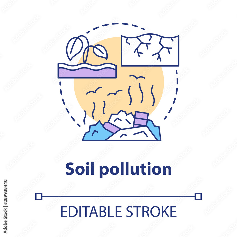 Land Pollution Drawing