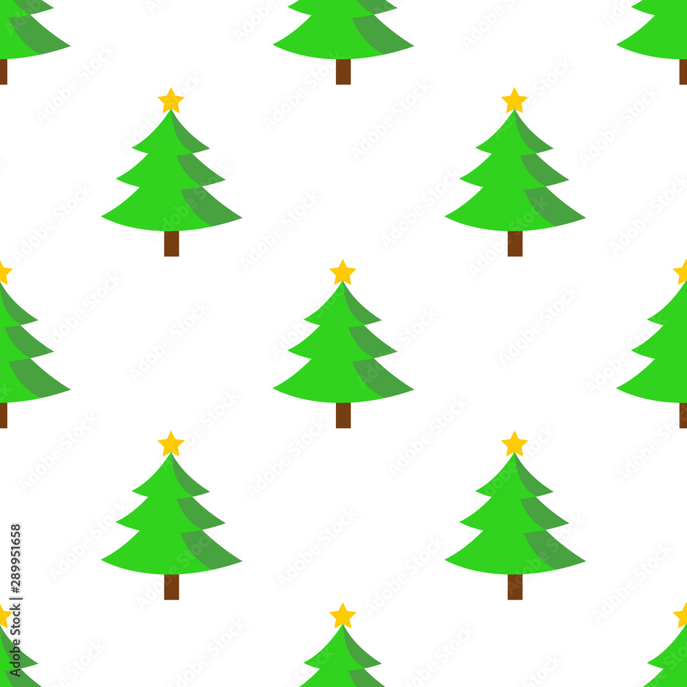 Christmas tree seamless background. Stock Vector | Adobe Stock