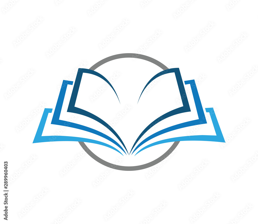 Open book education logo vector image symbol Illustration design Stock ...