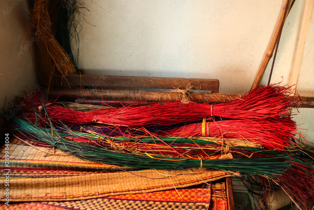 Traditional sedge mat, an eco friendly local product of Dinh yen mat ...