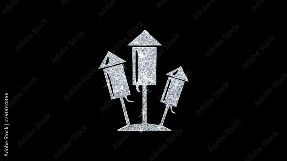 Flying firecracker, light explosion, explosive, fireworks Icon ...