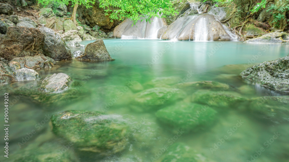 Arawan water fall in thailand. It is the most beautiful waterfall in ...