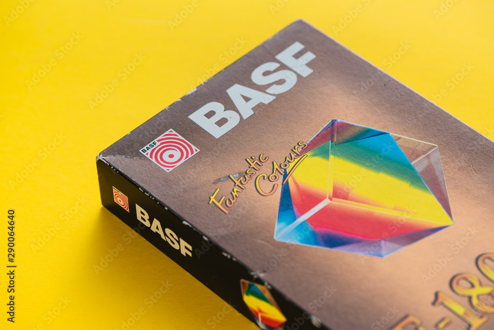 BASF VHS video cassette, retro video technology Stock Photo | Adobe Stock