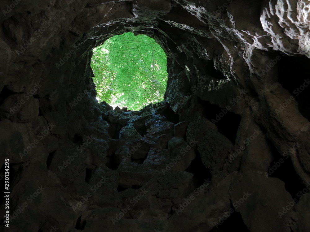 Masonic initiation well in Quinta de Regaleira in Sintra, Portugal ...