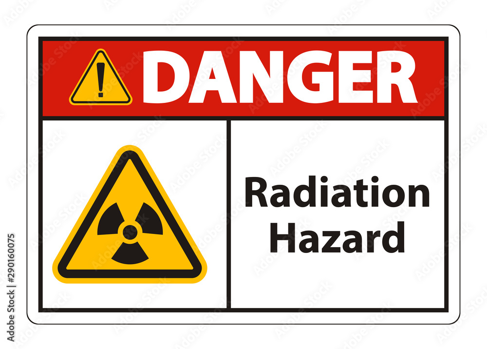 Radiation Hazard Symbol Sign Isolate On White Background,Vector ...