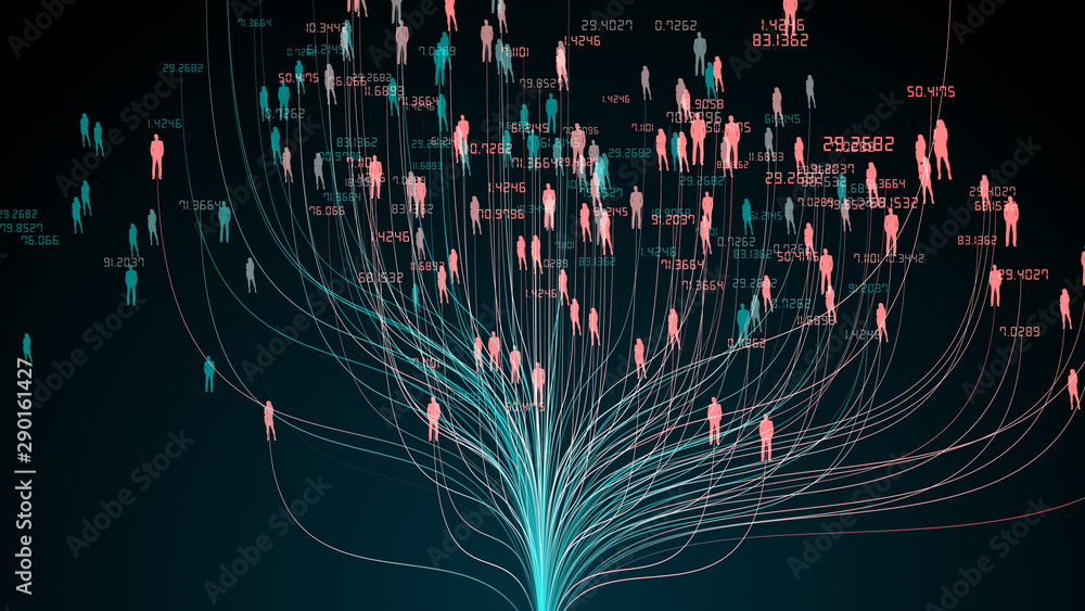 Falling fertility rates of people. Population growth and human ...