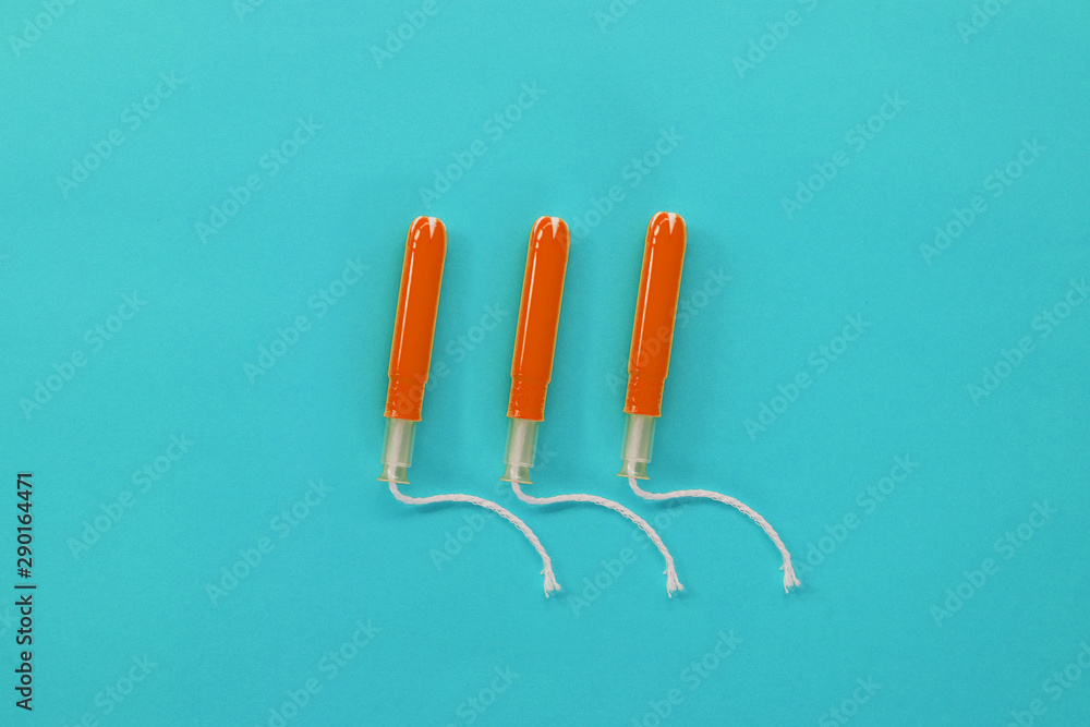 tampon with plastic applicator Stock Photo | Adobe Stock