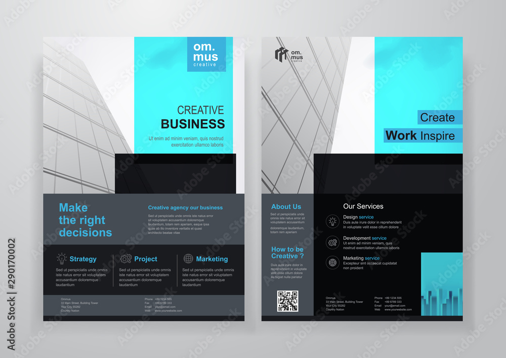Corporate Business Cover Design Template. Can use to Brochure, Flyer ...