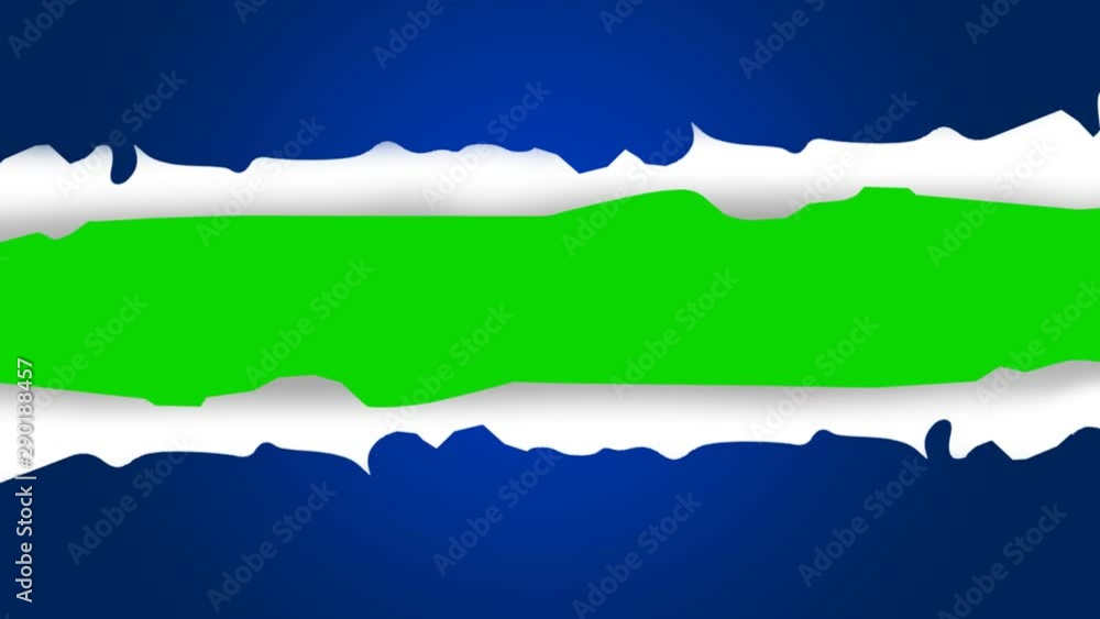 Animation torn paper blue background, green screen. Stock Video | Adobe ...