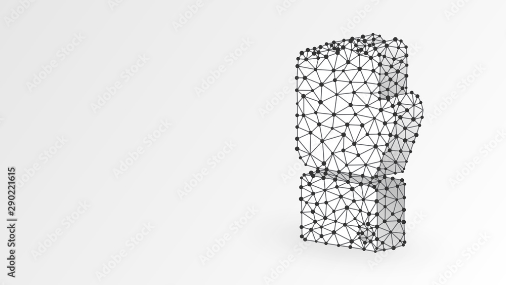 Clenched Fist model. Business strenght, human power, success concept ...