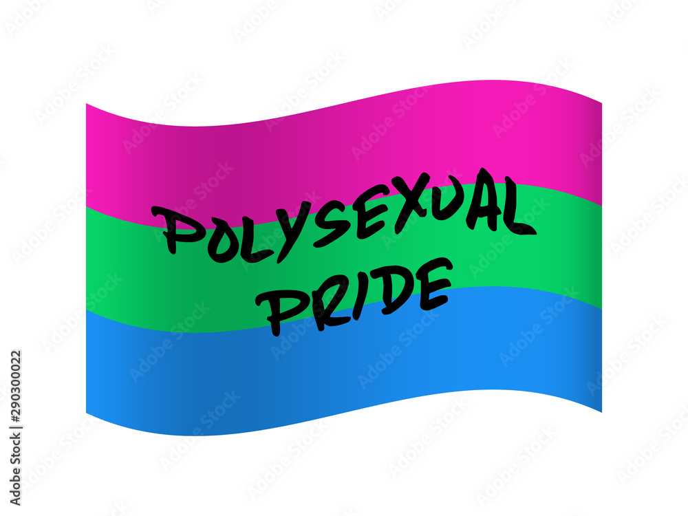 Polysexual pride flag background. Polysexuality. Gender identitie ...