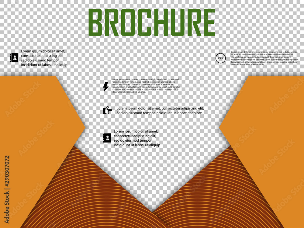 Abstract layout. brochure cover design. info text frame. Creative flyer ...