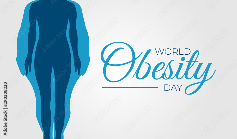 World Obesity Day Background Illustration Stock Vector | Adobe Stock