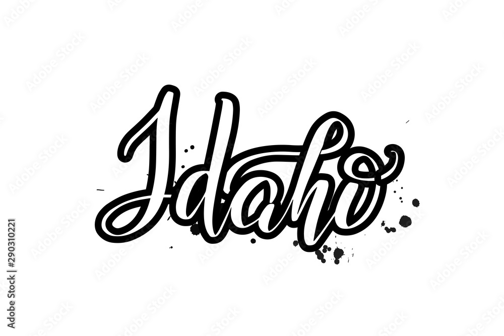 Vector calligraphy illustration isolated on white background Stock ...