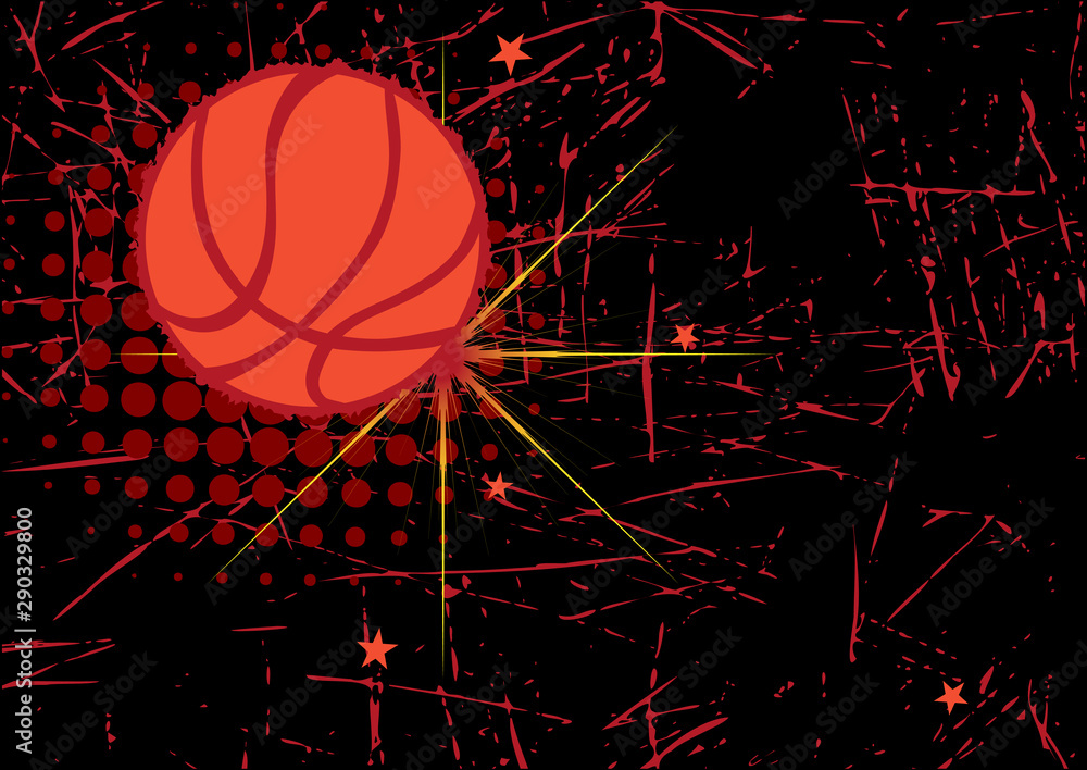 Horizontal basketball poster.Abstract background Stock Vector | Adobe Stock Horizontal basketball poster.Abstract background Stock Vector | Adobe Stock
