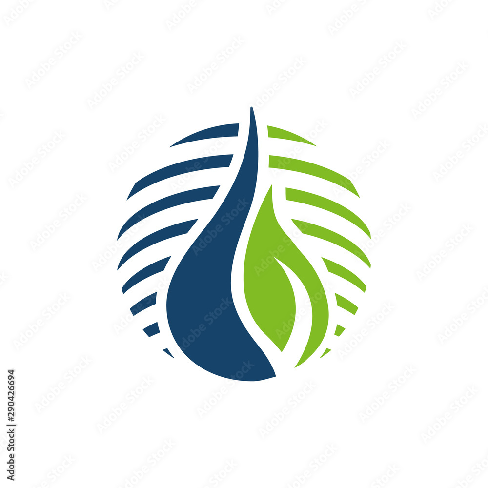 Poster bioenergy logo design vector eco friendly renewable icon symbol ...
