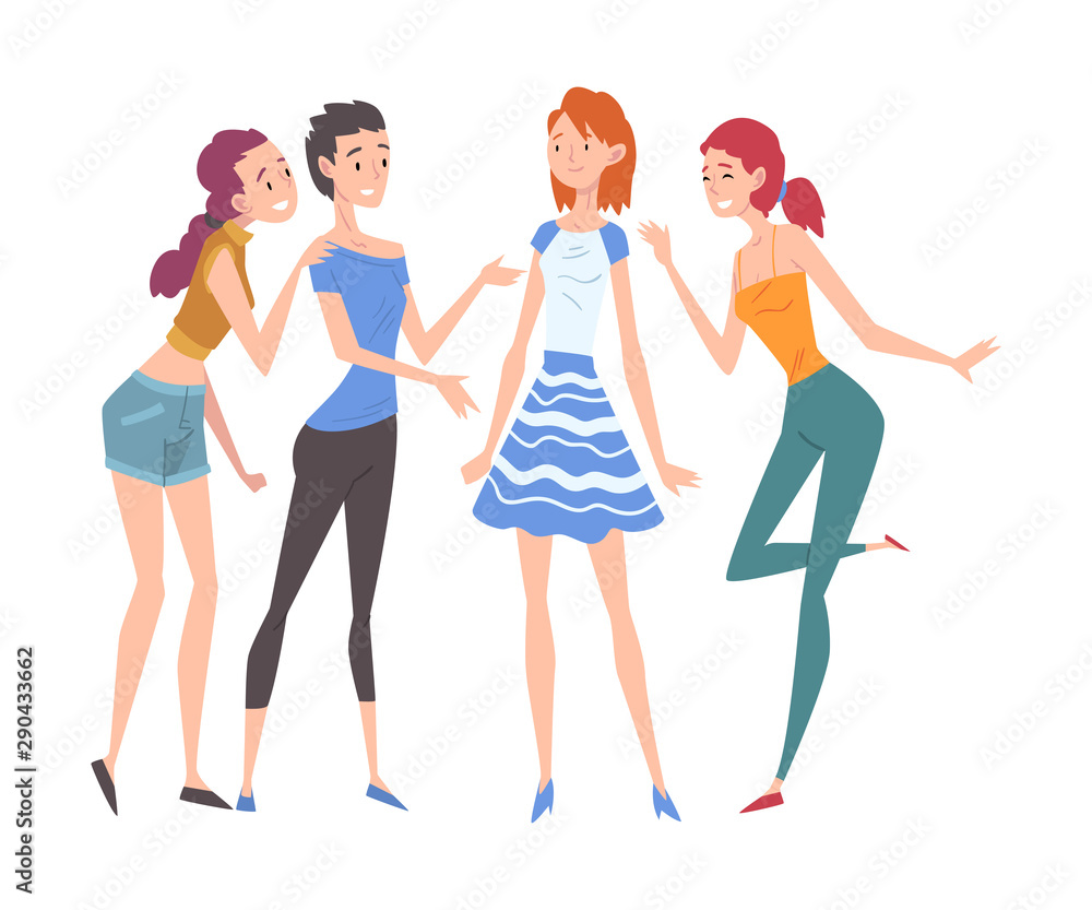 Group Of Women Talking Clipart