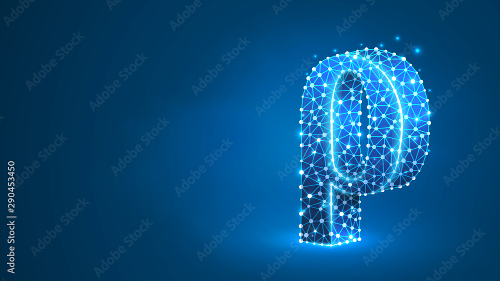 Vecteur Stock Rho, the letter of a Greek alphabet. Greek numerals ...