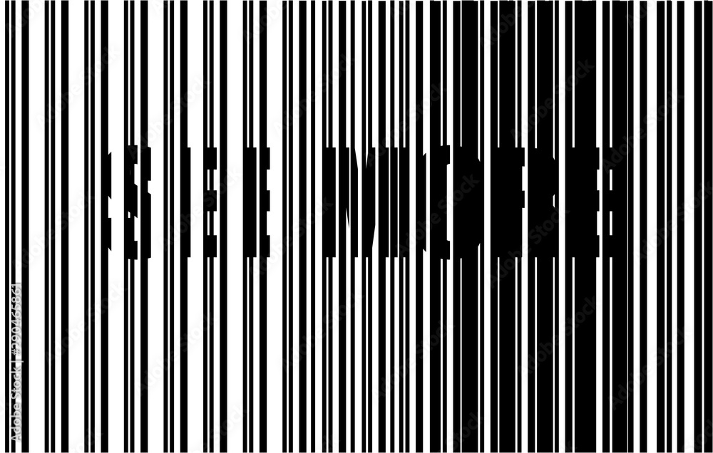 Optical illusion disappearing text made of black lines on white ...