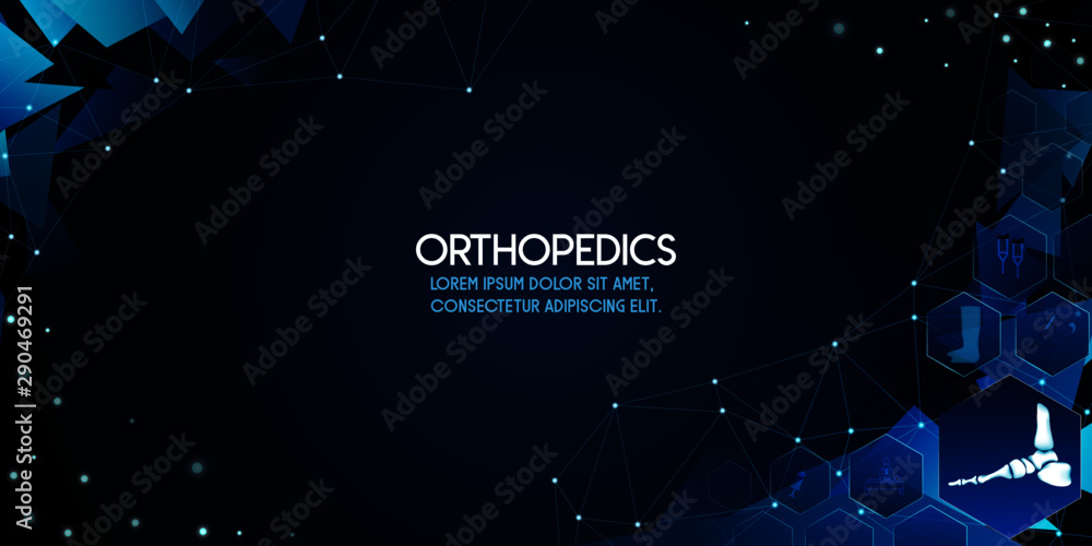 Medical orthopedic abstract background. Treatment for orthopedics ...