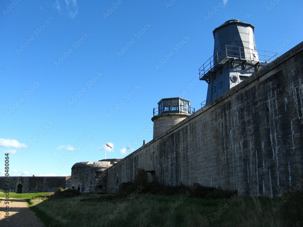 United Kingdom. New Forest. An artillery fortress HURST CASTLTE built ...