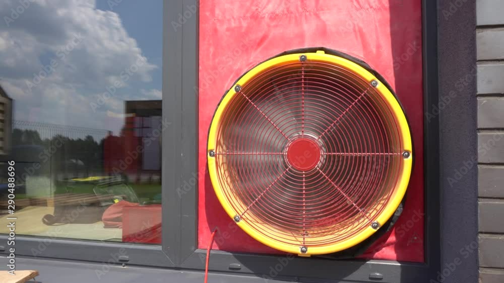 Blower door test. Air tightness measurement for passive house ...