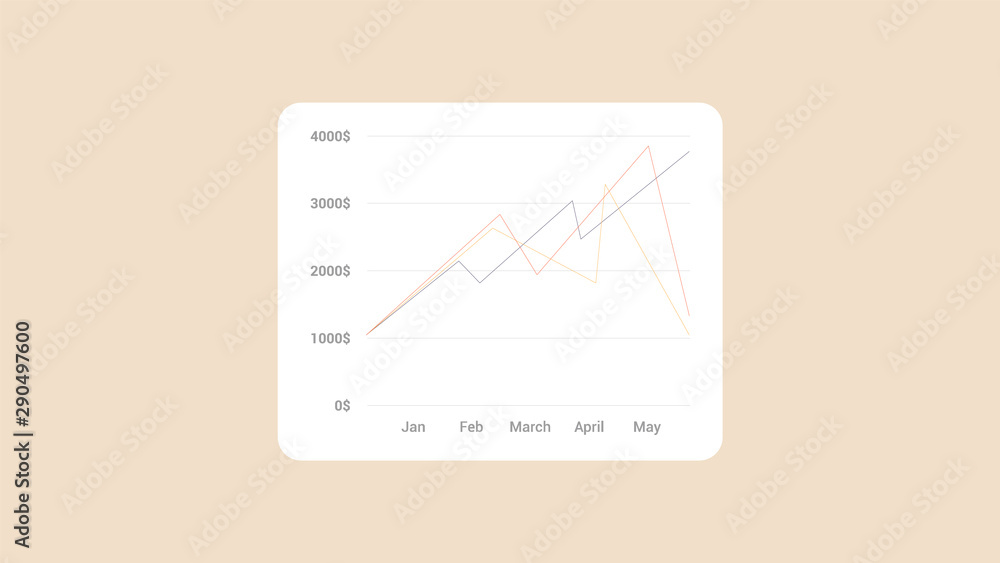 web, chart, line chart, chart vector, marketting chart, stock Stock ...
