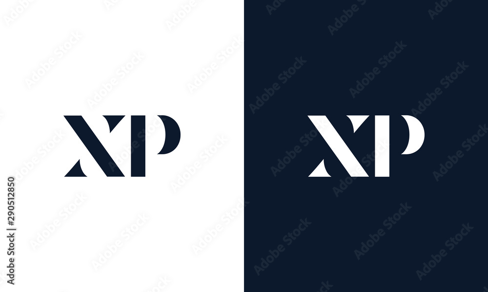 Creative flat letter XP logo. This logo icon incorporate with abstract ...
