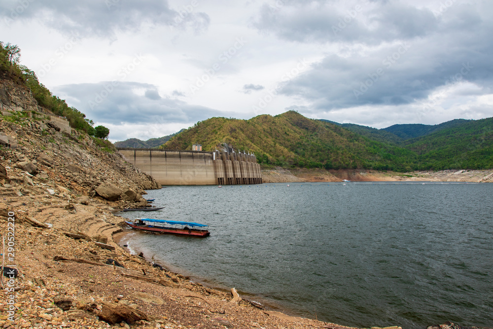 Image of view of bhumibol dam in tak Thailand. Hydro Power Electric Dam ...
