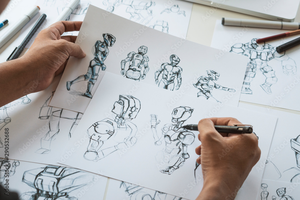 Animator designer Development designing drawing sketching development ... Animator designer Development designing drawing sketching development ...