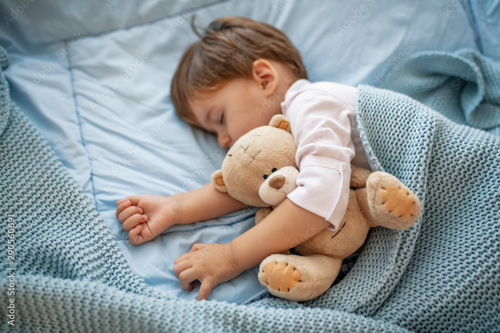 Cute little kid sleeping. Little boy sleeping in bed Cute little boy ...