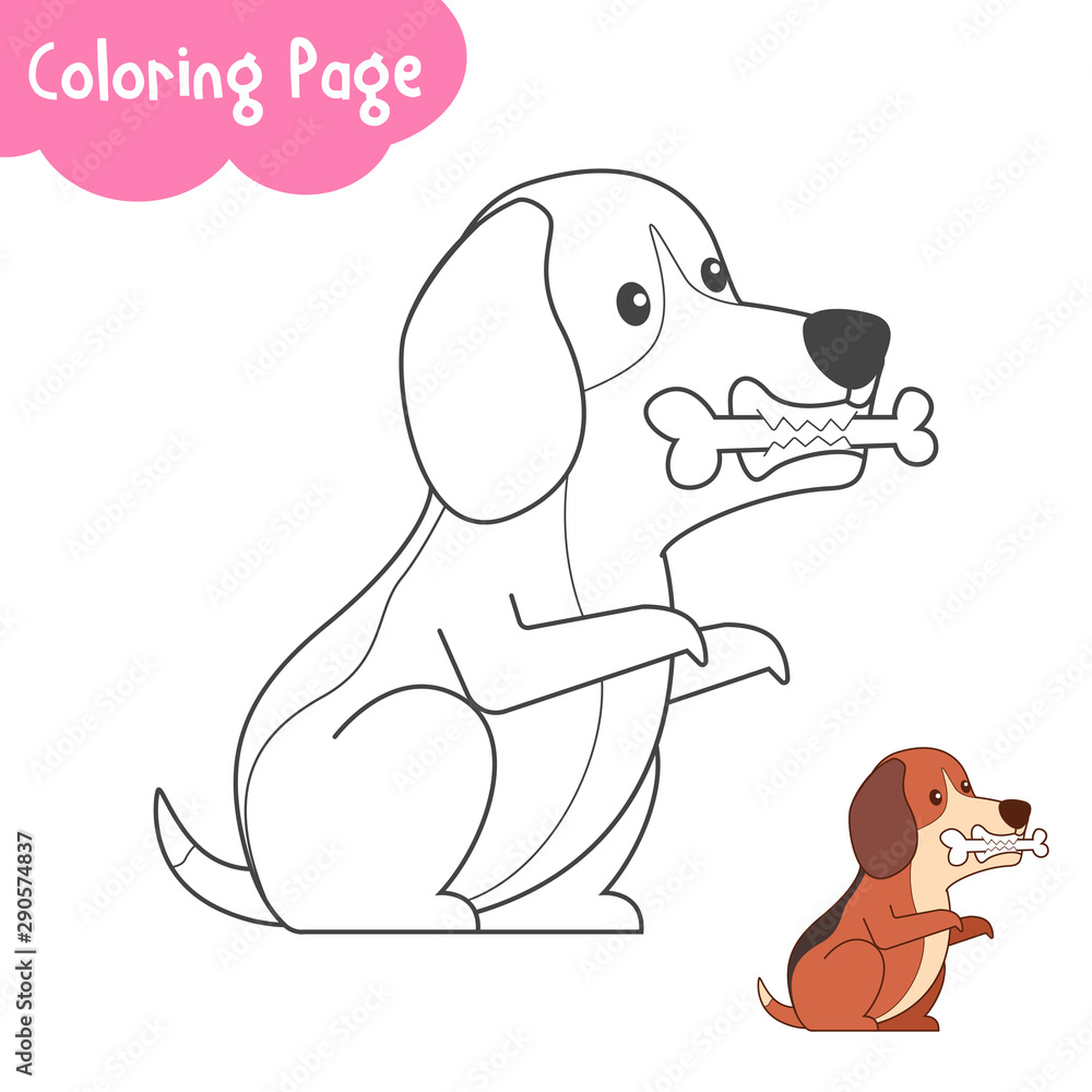 Beagle Puppy Coloring Pages