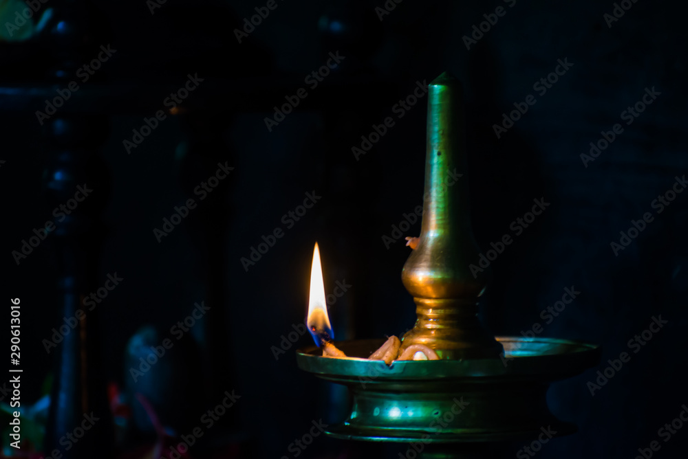 light flame on black background Stock Photo | Adobe Stock
