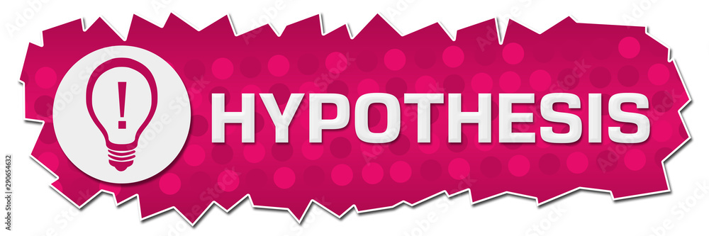 Hypothesis Pink Dots Background Symbol Cutout Horizontal Stock ...