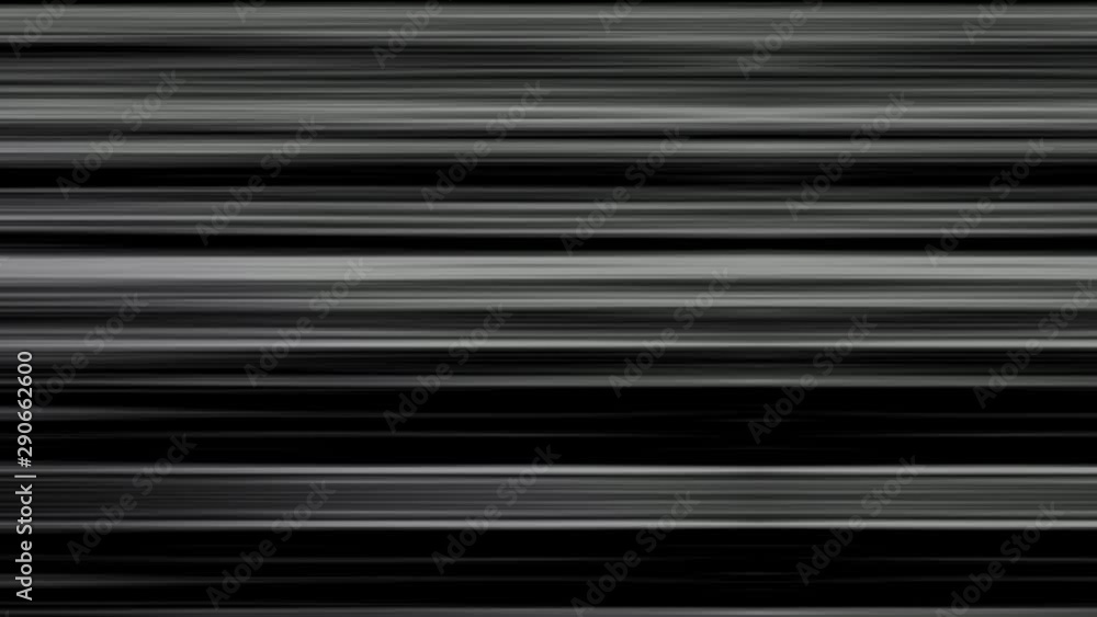 White abstract horizontal lines blinking on black background, seamless ...