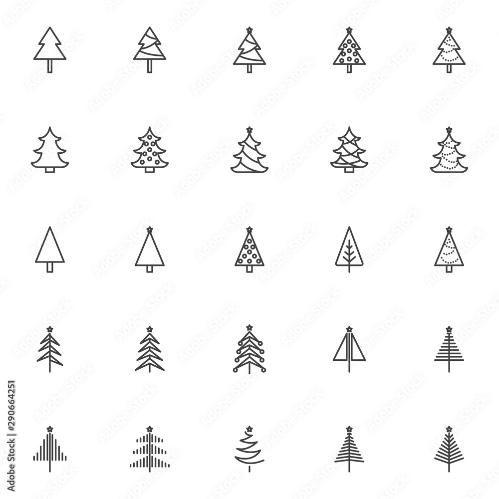 Modern Christmas Tree Vector