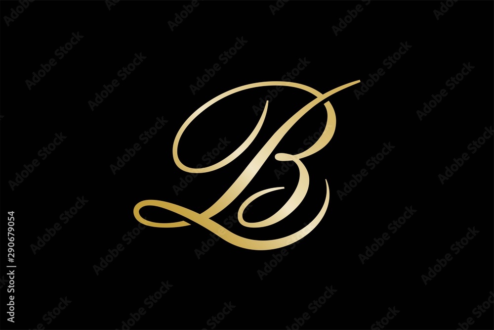BL Initial Letters logo. Beautiful Logotype design for luxury company ...