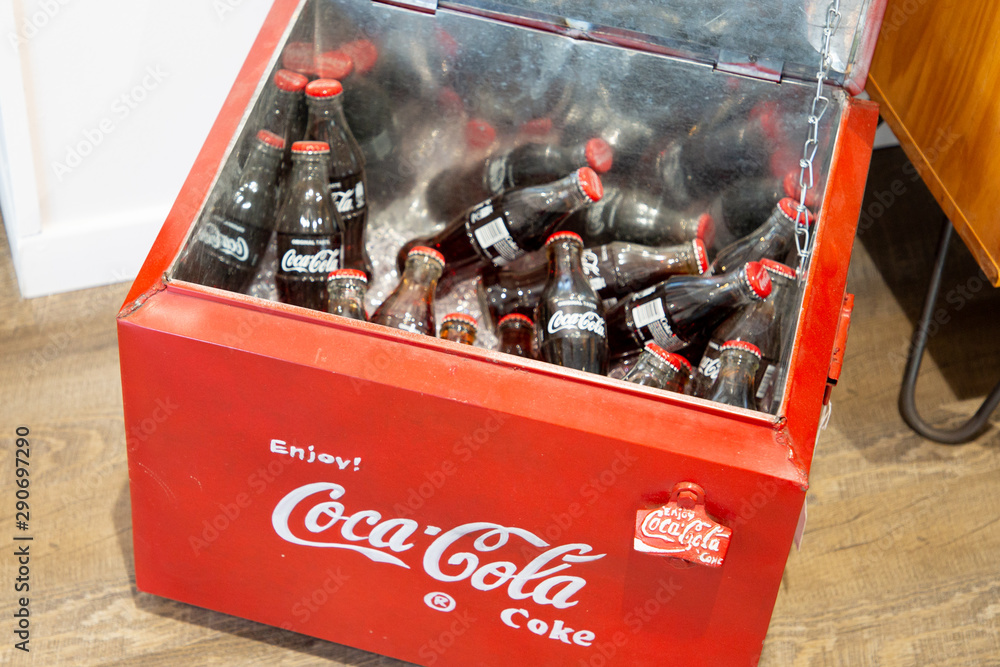 vintage cooler Coca Cola is a carbonated soft drink produced by The ...