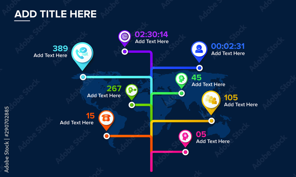Map Infographics Template for diagram, graph, presentations, layout ...
