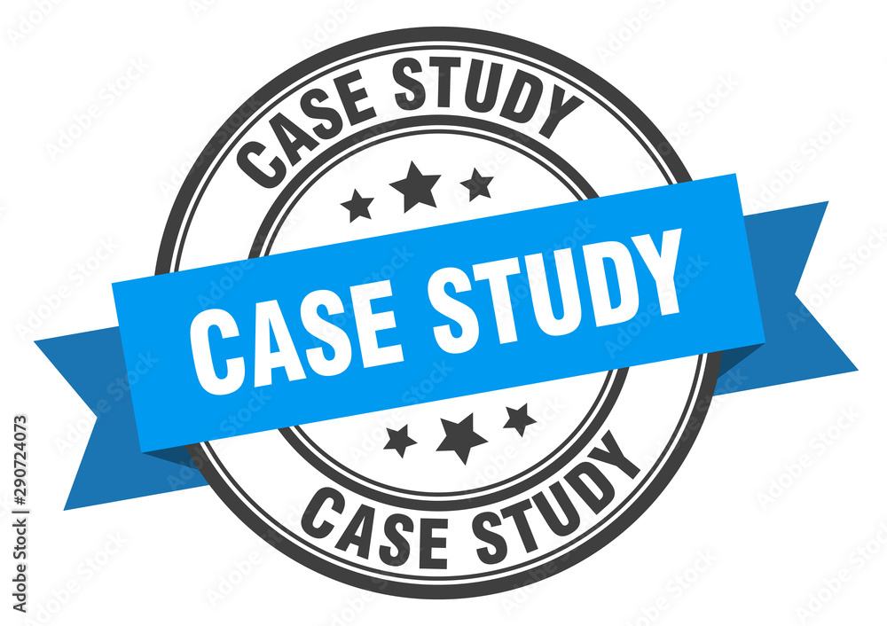 case study label. case study blue band sign. case study Stock Vector ...