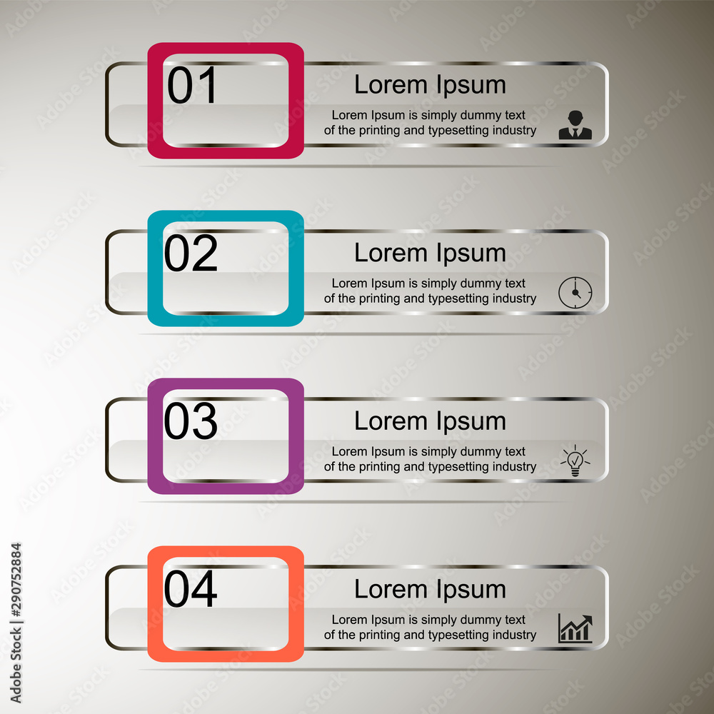 Business data visualization, infographics. Scheme of the process of ...