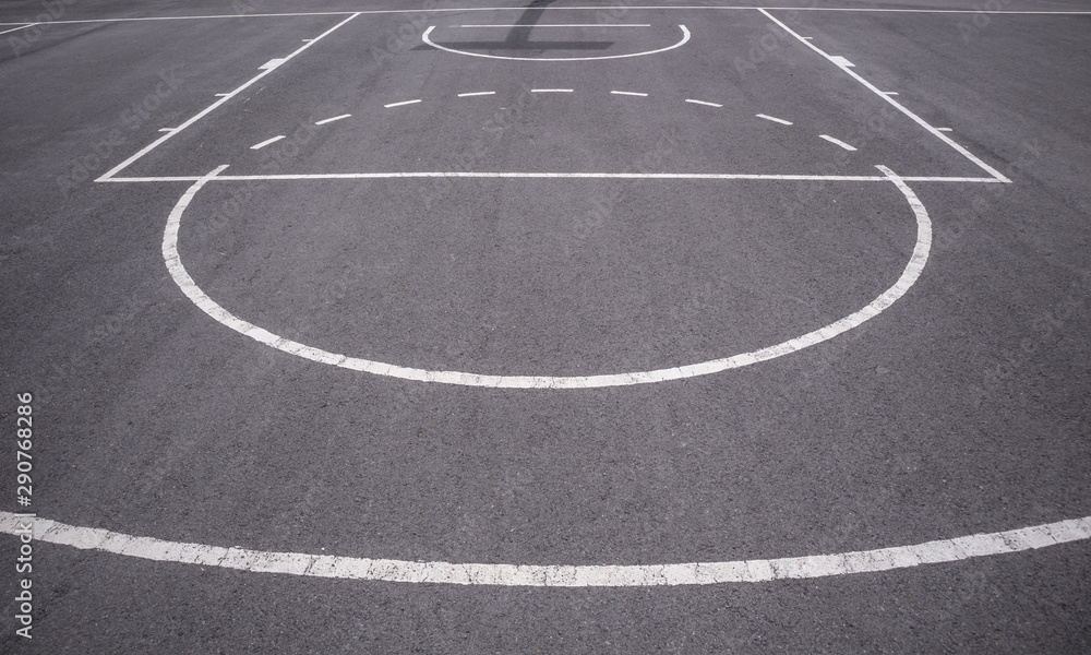 Basketball court lines Stock Photo | Adobe Stock