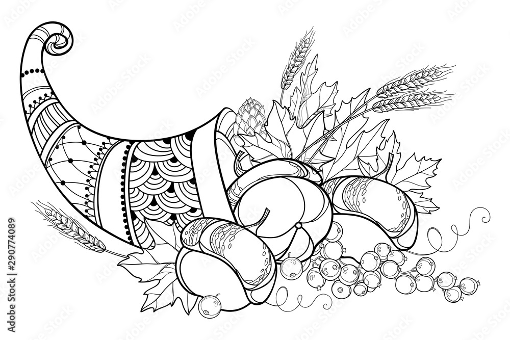 Cornucopia Outline